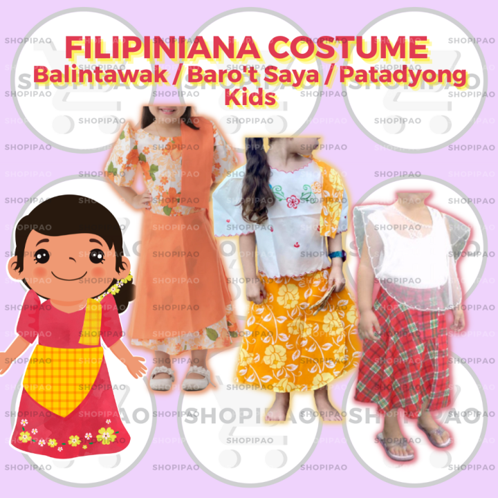 SPP Filipiniana for Kids Adult Balintawak Dress Baro't Barot Saya ...