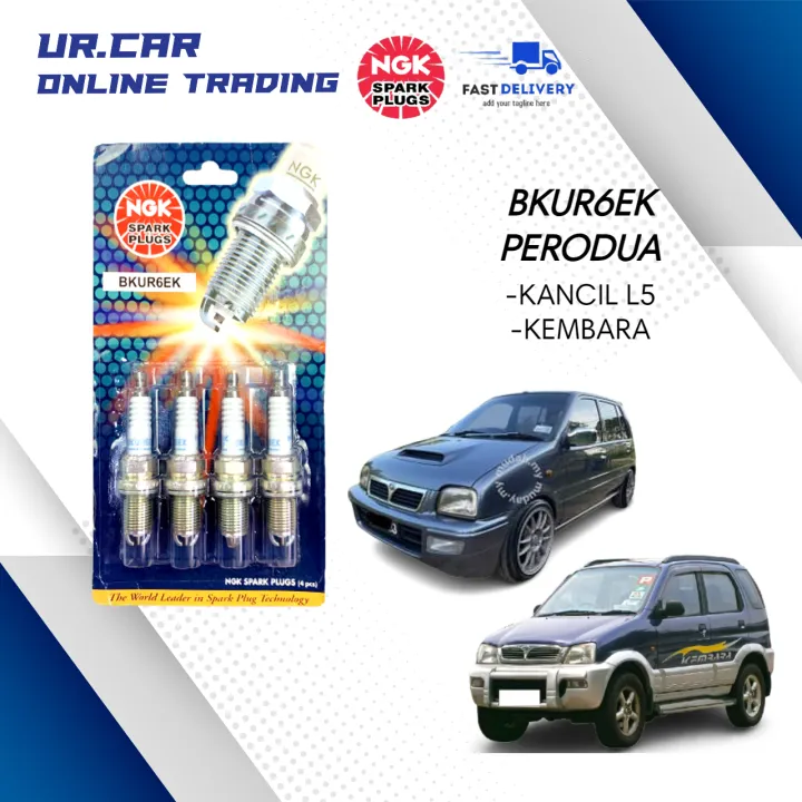 PERODUA KEMBARA , KANCIL L5 BKUR6EK NGK SPARK PLUG 100% ORIGINAL (PRICE ...
