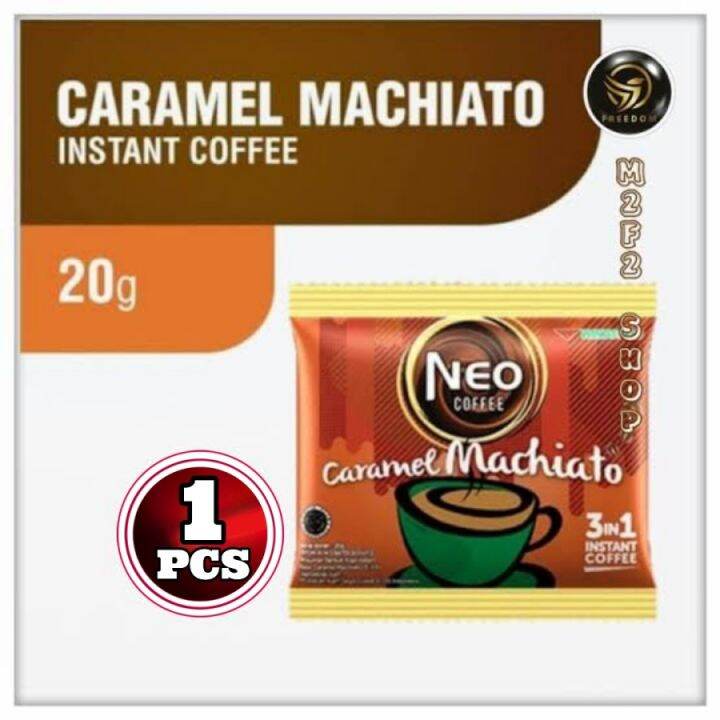 Kopi Neo Coffee Caramel Macchiato 3in1 Sachet | GT - 20 gr (Kemasan ...
