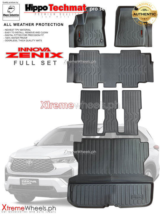 Toyota Zenix V Q 2023-2024 Pro Serries Hippo Techmat Thailand Made Deep Dish Matting Waterproof ...