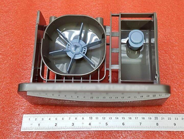 อะไหล่แท้ศูนย์/กล่องใส่ผงซักฟอกและน้ำยาปรับผ้านุ่มเครื่องซักผ้าซัมซุง ...