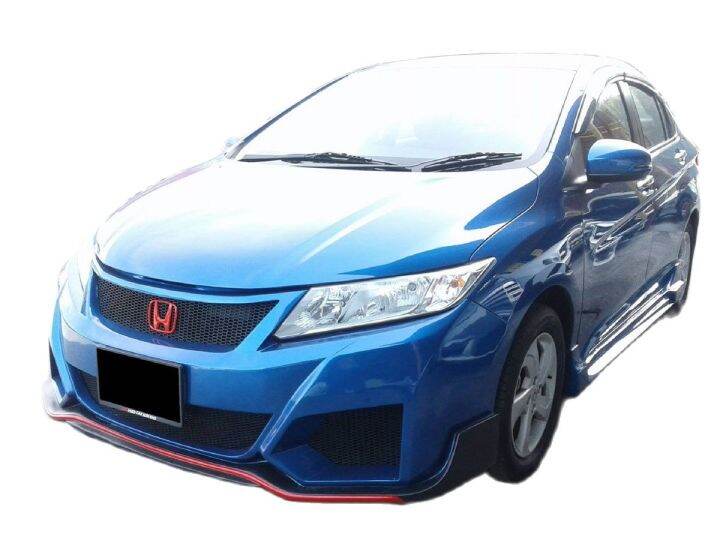 Honda City 2014 - 2016 ( Type R15 ) Front Bumper + Led - 𝐍𝐎 𝐏𝐀𝐈𝐍𝐓 - FRP ...