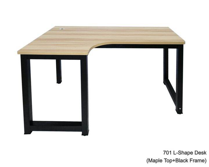 Ofix 701 Desk L-Shape Office Table (Maple, White) | Lazada PH