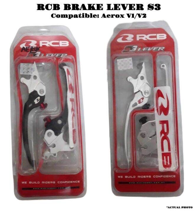 RCB ORIGINAL BRAKE LEVER ALLOY S3 AUTHENTIC SET 2PCS. COMPATIBLE: AEROX V1/V2 | Lazada PH