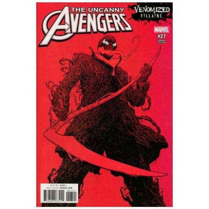 UNCANNY AVENGERS #27 (2015) Mike Hawthorne Venomized Red Skull Variant ...