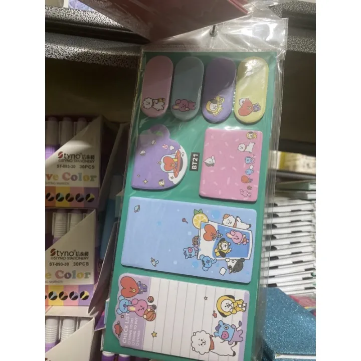 BT21 Desktop Sticky Note Set | Lazada PH