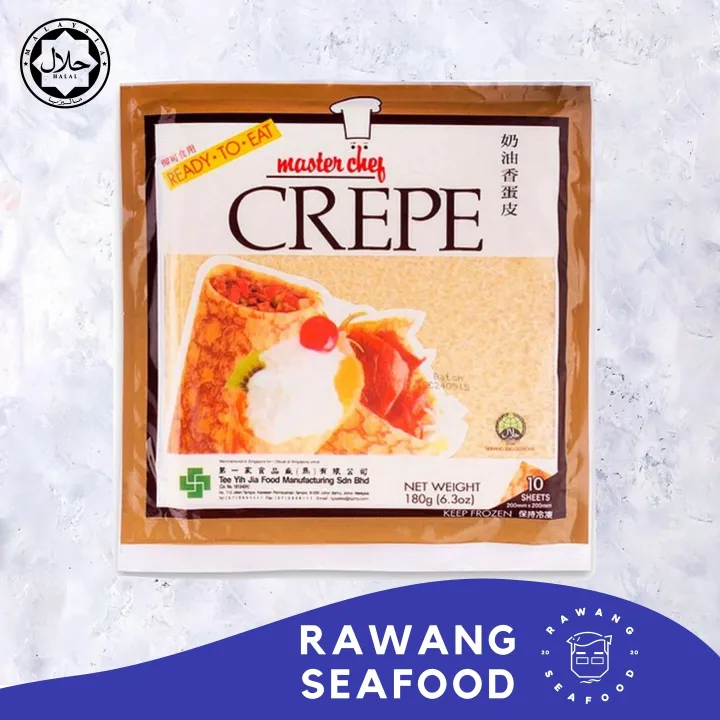 MASTER CHEF Egg Crepe 10pcs Krep Telur 蛋卷 Frozen Food Dessert Savoury ...
