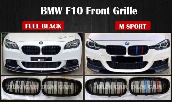 [READY STOCK] BMW f10 front grille full black/M-sport | Lazada