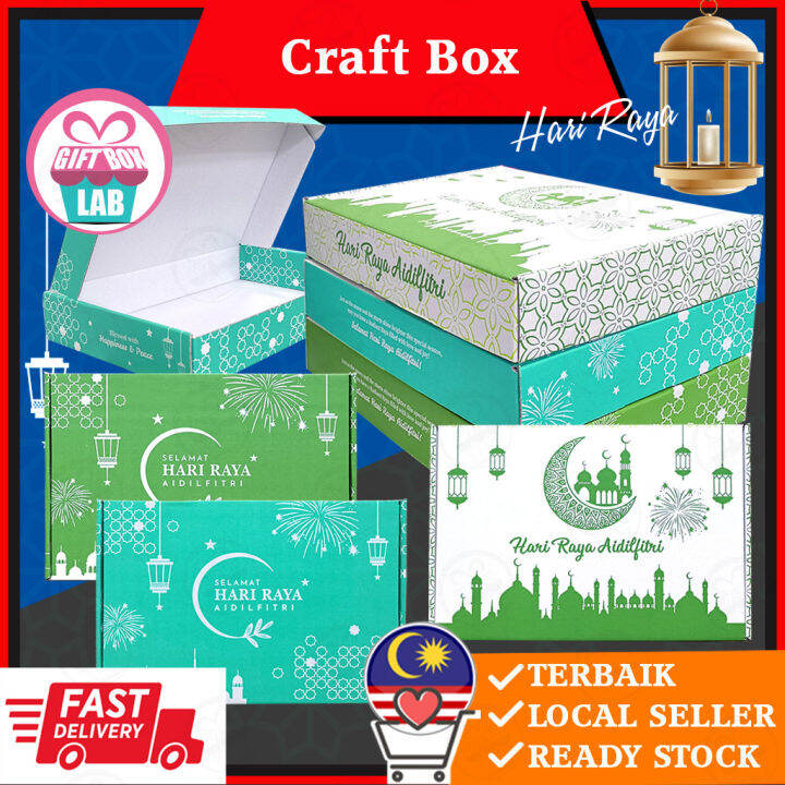 Hari Raya Colour Gift Box Craft Paper Box Pizza Box Carton Box Kotak ...