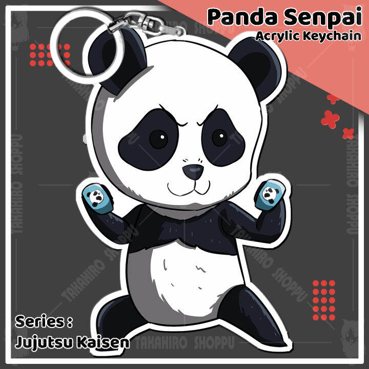 Gantungan Kunci / Keychain Akrilik Anime Jujutsu Kaisen - Panda Senpai ...