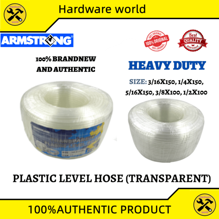 Plastic Clear Level Hose Heavy Duty 3/16" ,1/4" ,5/16" ,3/8" ,1/2 ...