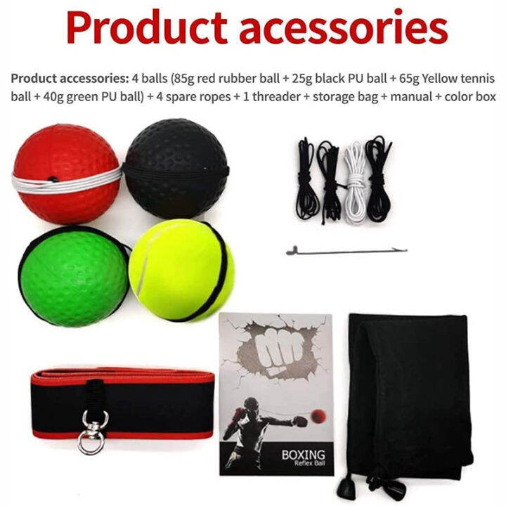 Boxing Reflex Speed Punch Ball MMA Raising Reaction Hand Eye Training ...