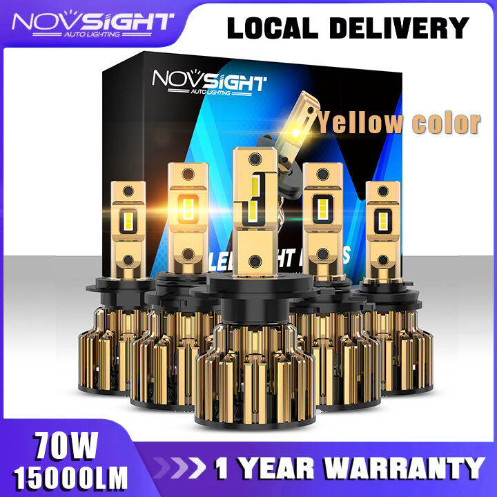 Novsight F03Y Fog lights 15000LM H4 H7 H11 HB3 HB4 high low beam LED ...