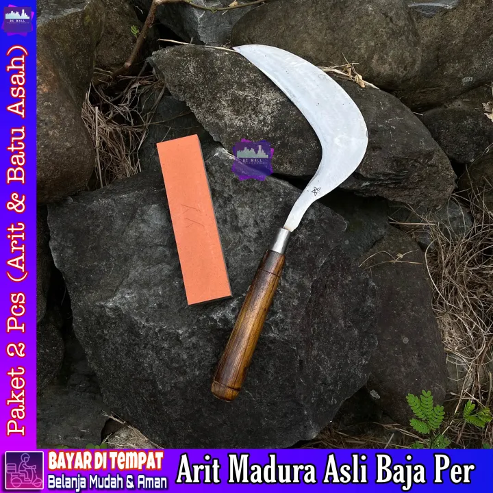 Arit Sabit Madura & Batu Asah - Arit Baja Per Asli Super Tajam Arit ...