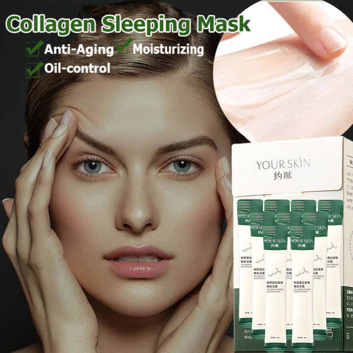 【40PCS/2BOX】Your Skin Collagen Firming Sleeping Mask No-Cleaning ...