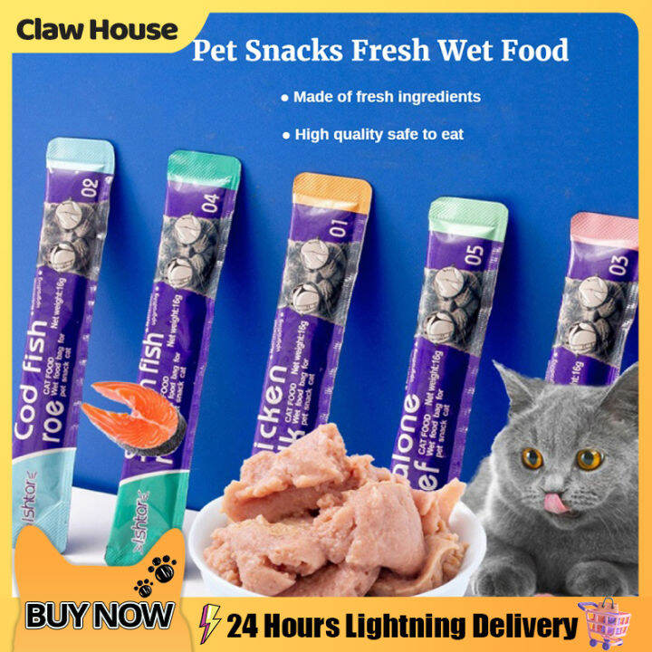 Cat Snack Cat Food Treats Cat Strip Fresh Wet Food Pack Cats Kittens ...