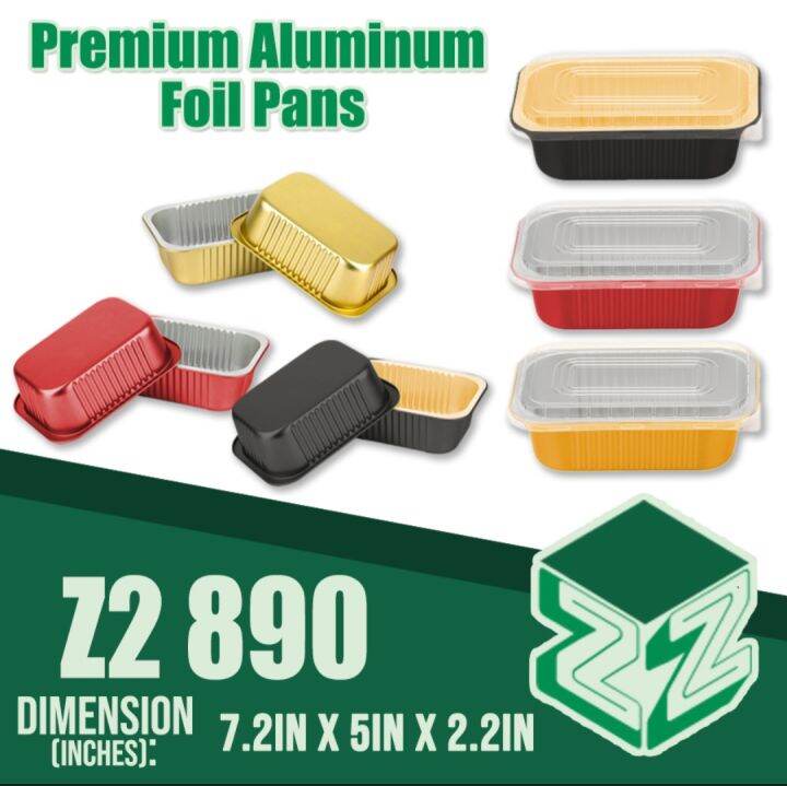 Premium Aluminum Rectangular Foil Pan (890ml) | Lazada PH