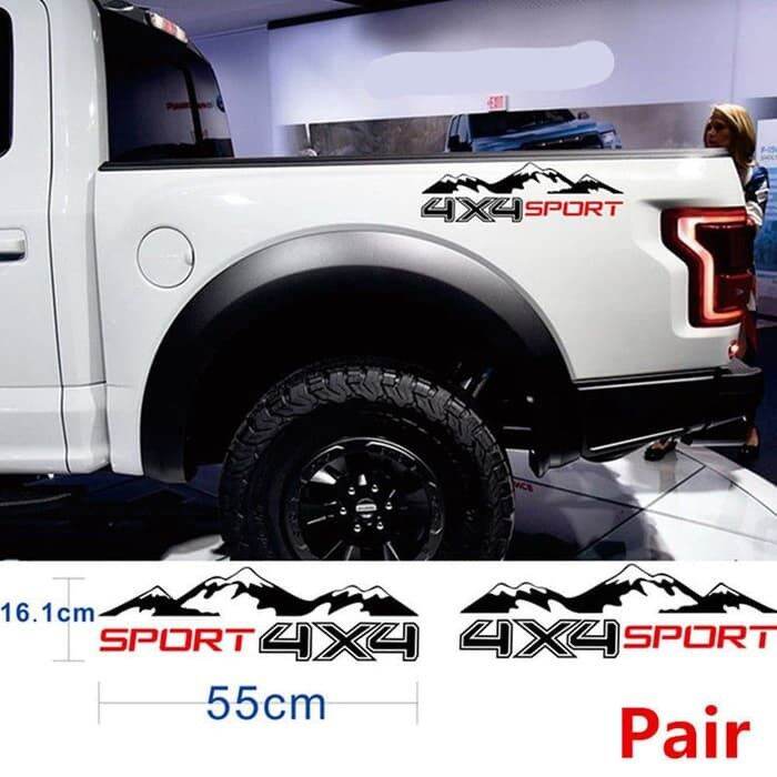 Stiker 4x4 cutting sticker mobil hilux ranger triton | Lazada Indonesia