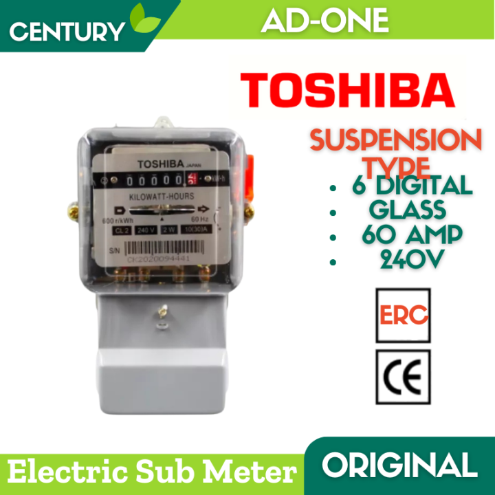 Toshiba Electric Submeter Watt Hour Meter ED-222 ( 30Amp ) Magnetic ...