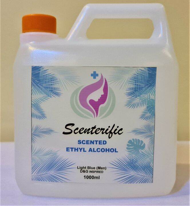 Scenterific Perfume Scented 70% Ethyl Alcohol 1000ml Light Blue ...