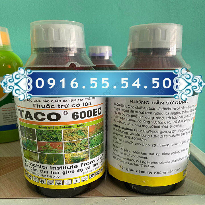 TACO 60EC thuốc trừ cỏ tiền nảy mầm diệt lồng vực, cỏ đuôi phụng, cỏ ...