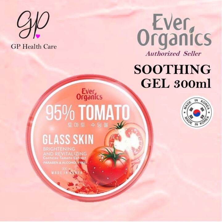 Ever Organics TOMATO Glass Skin Soothing Gel 300ml - GP Health Care ...