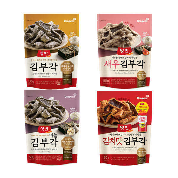 [Dongwon] Yangban Crispy Seaweed Chips 50g Korean Snack Side Dishe ...
