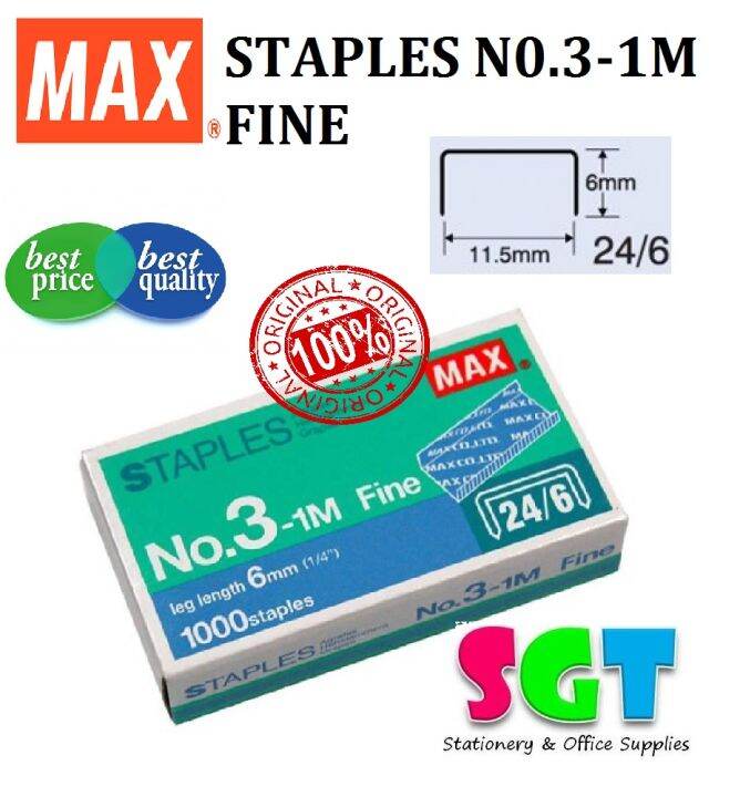 MAX Staples No.3-1M Fine | Lazada