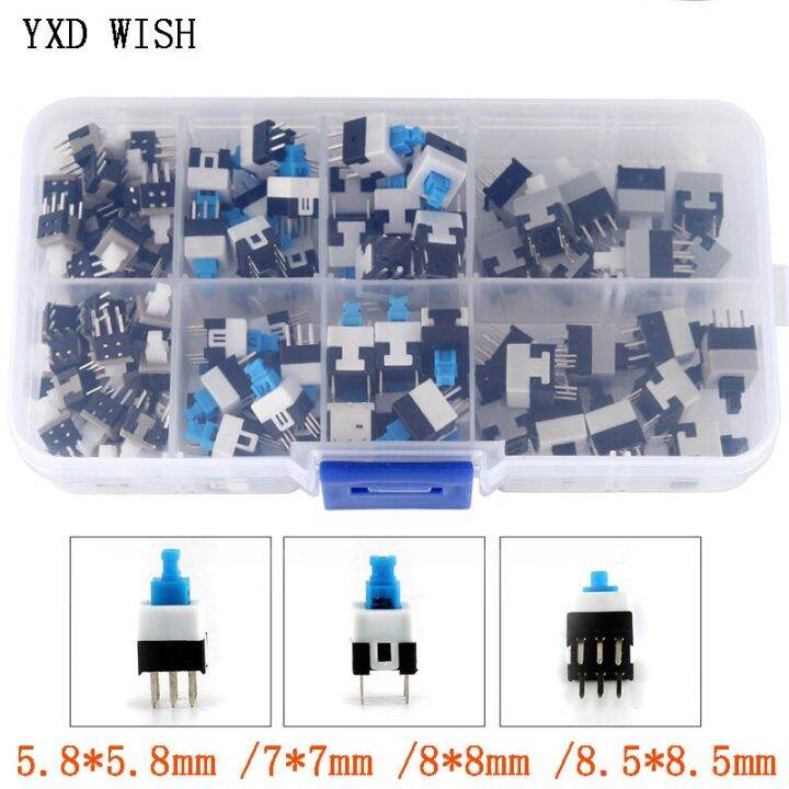 [Hot K] 100PCS 5.8*5.8 7*7 8*8 8.5*8.5mm Self Locking Push Tactile ...