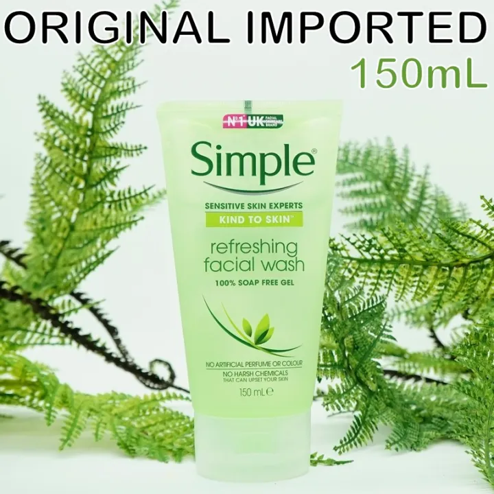 ORIGINAL import set SIMPLE Kind to skin face Refreshing Facial Wash Gel ...