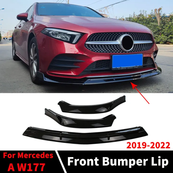 Protector Body Kit Front Bumper Lip Chin For Mercedes Benz A class W177 ...