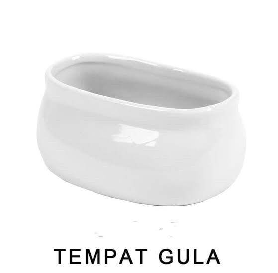 Tempat gula sachet keramik / sugar sachet holder ceramic model labu ...