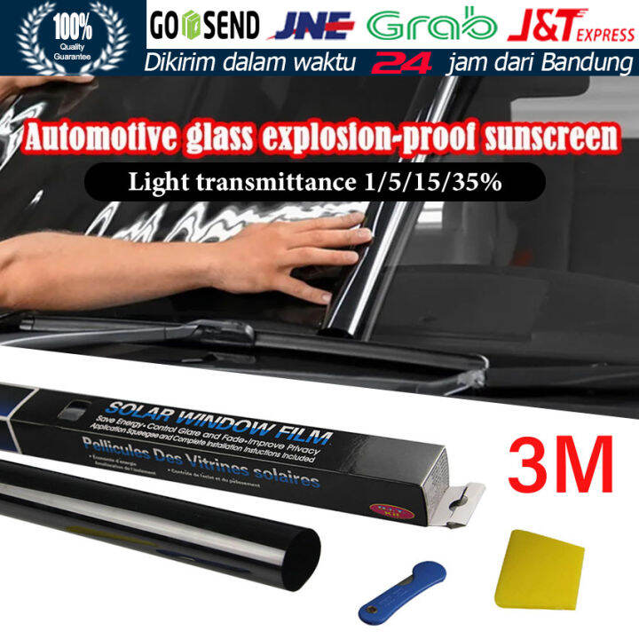 Kaca Film Mobil 3M Hitam Anti Panas Solar Gard 1% 5% 15% 35% / Kaca ...