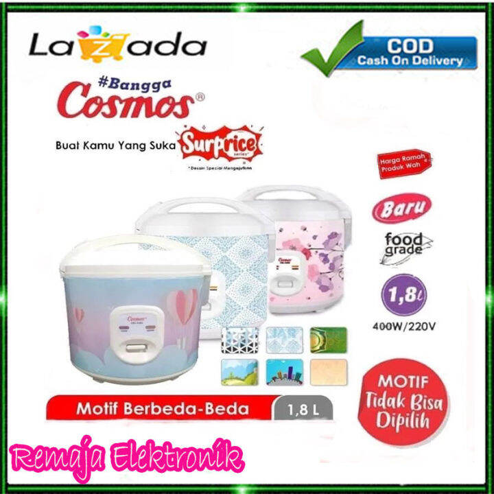 NEW Magic Com Cosmos CRJ 3305 kapasitas 1.8 Liter MOTIF TERBARU ...