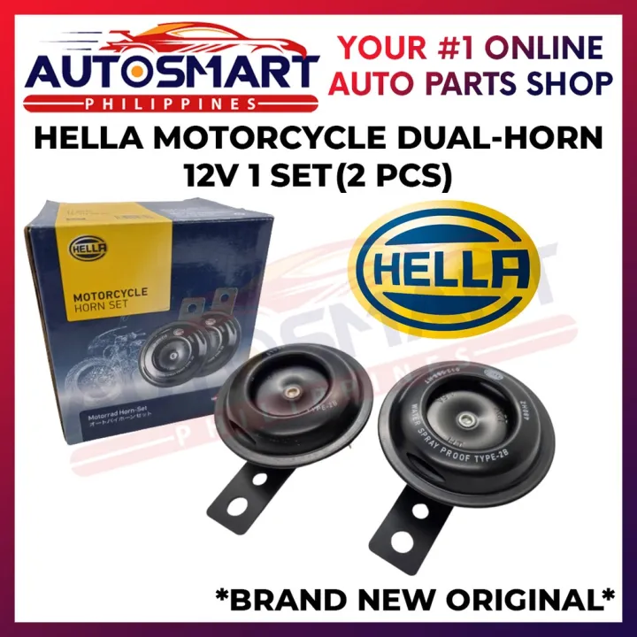 Hella Compact Dual Motorcycle Horn 12V | Lazada PH