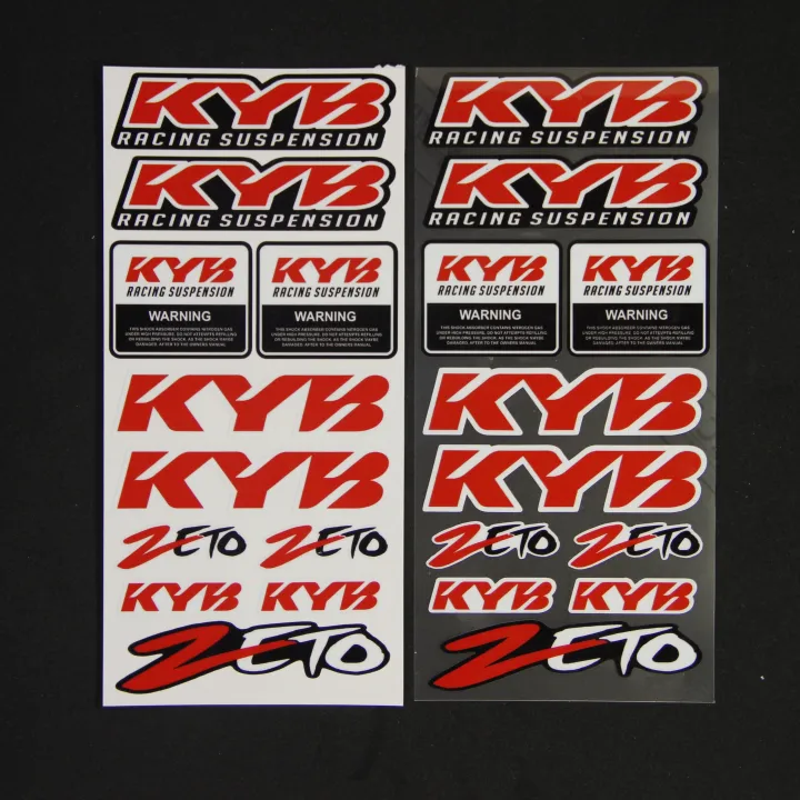 stiker motor aesthetic sticker pack KYB/zeto/racing suspension ...