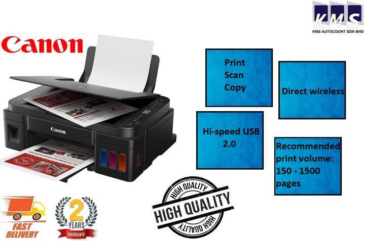 CANON G3010 WIRELESS REFILL INK TANK PRINTER WITH CANON ORIGINAL REFILL ...