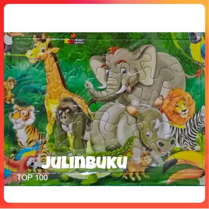 Puzzle Hewan Ukuran Kecil Bahan Karton Tebal | Lazada Indonesia