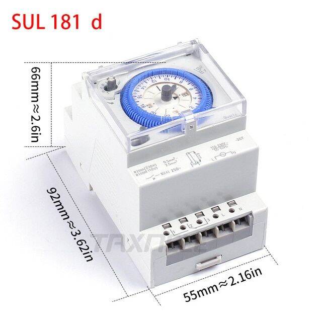 Switch Timer Rail Din hour 24 Timer Programmable Electrical Relay Switch Time hours 24 Timer ...