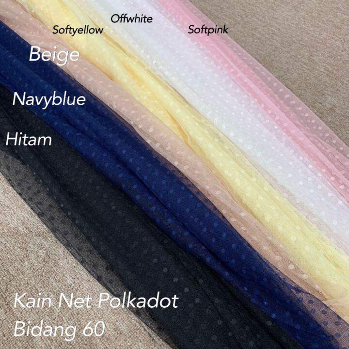 💐KAIN NET POLKADOT💐 NET VEIL, LINING BAJU, ROPOL TANGAN, BAJU KURUNG ...