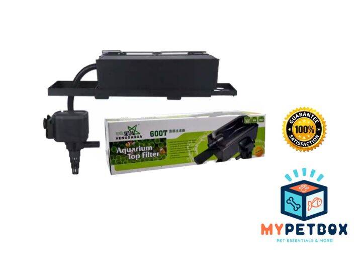 Venus Aqua Top Filter 600T 8watts (for 5-20 Gallons) (10gl) (to) (20gl ...