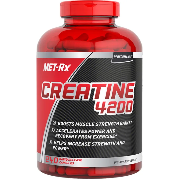 MET-Rx Creatine 4200 Supplement Supports Muscles Pre and Post Workout ...