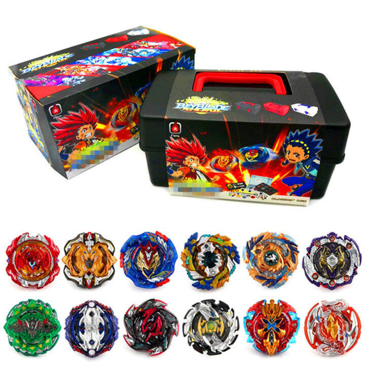 Kid's Beyblade Box Full Set（17pcs） Spinning Launcher Battle Gyro Game ...