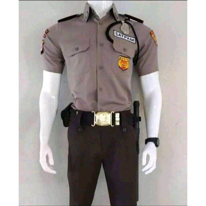 Seragam Satpam PDL Panjang Seragam Security Pendek Seragam PDL coklat Seragam PDH coklat Seragam ...