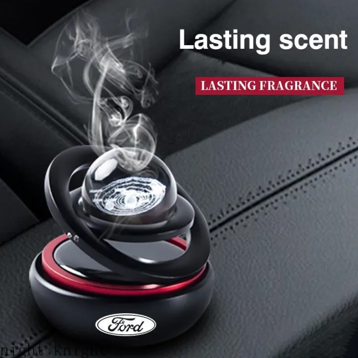Car Air Freshener Solar Power Rotating Diffuser Metal Spinning Fragrance suitable for Ford Focus ...