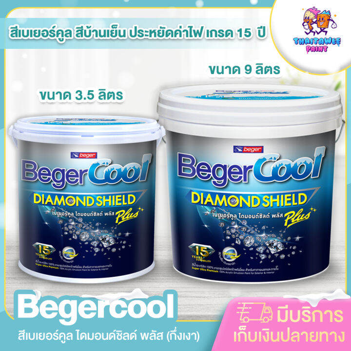 BegerCool DiamondShield Plus เบเยอร์คูล ไดมอนด์ชิลด์ พลัส สีทาบ้านที่ดีที่สุด สูตรน้ำ ชนิดกึ่ง ...