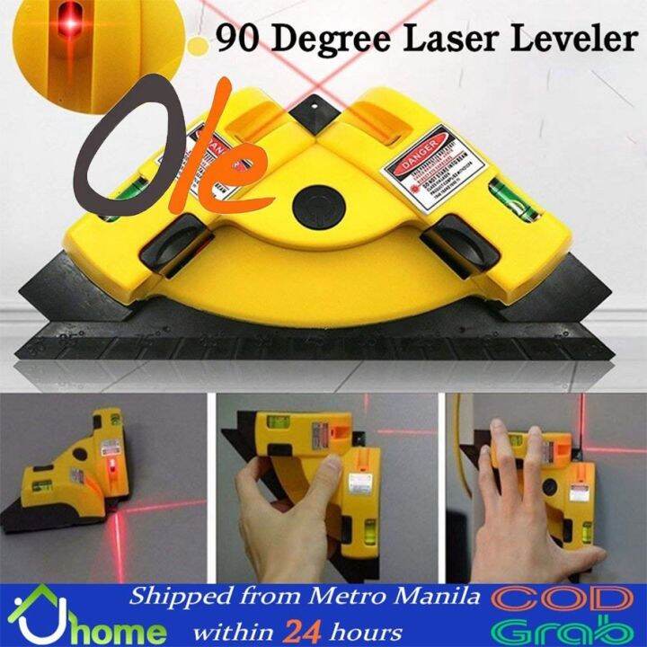 90 Degree Right Angle Laser Line Projection Ruler Horizontal Instrument ...