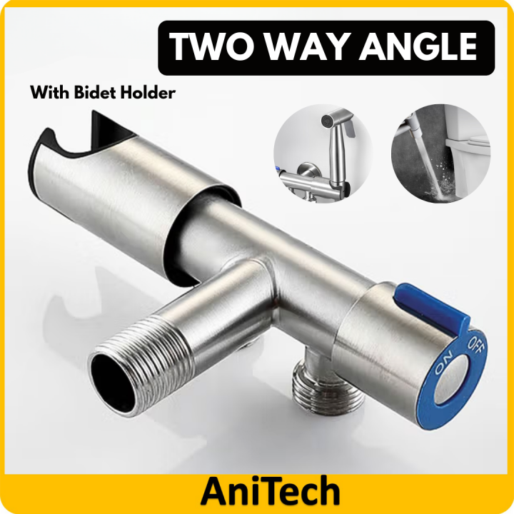 SUS 304 Stainless Steel Dual Use Two Way Double Angle Valve Kitchen ...