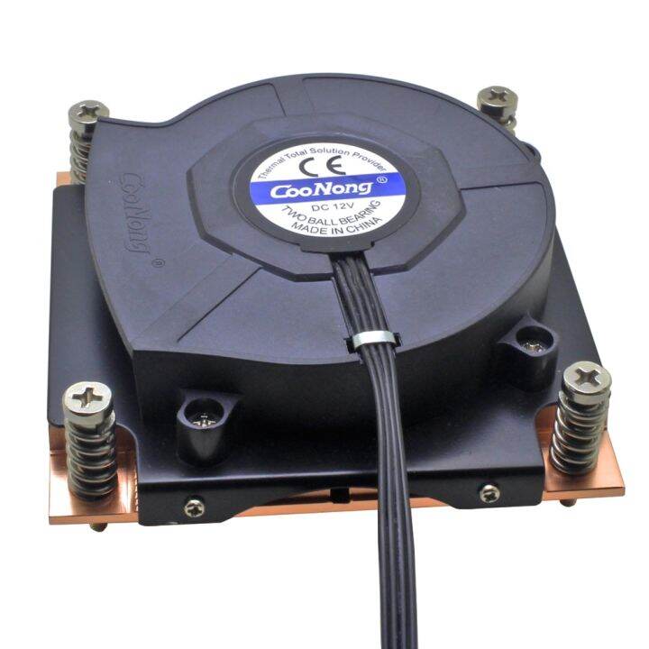 1U Server CPU Cooler 8015 Blower Cooling Fan Copper Heatsink For Intel ...