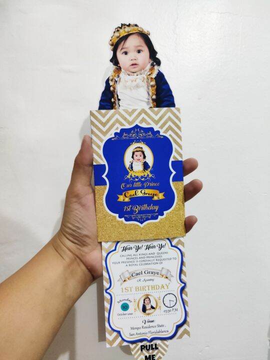 Pull me invitation Royal Prince Theme | Lazada PH